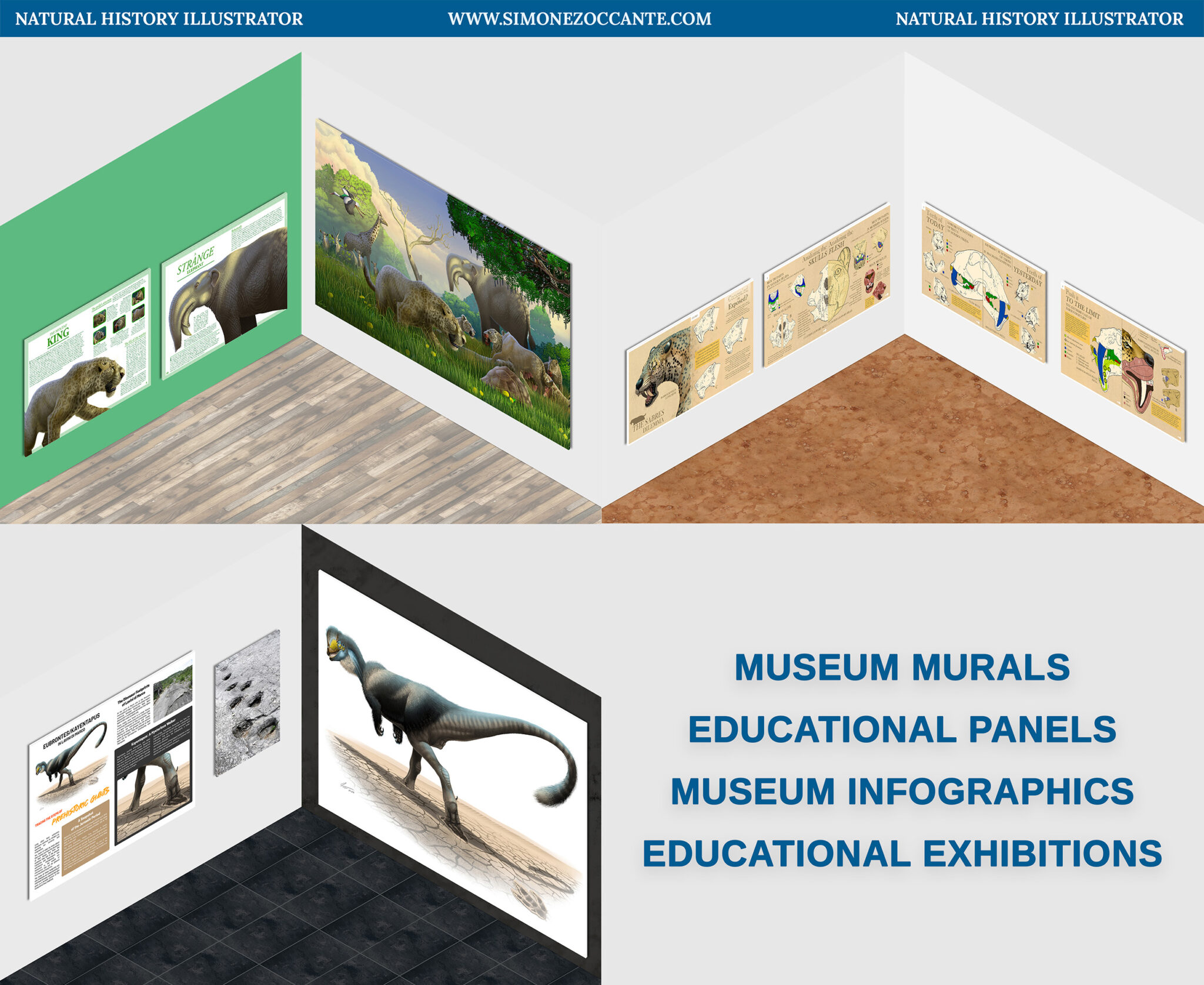 ILLUSTRATIONS AND DESIGN FOR EDUCATIONAL EXHIBITION – Simone Zoccante